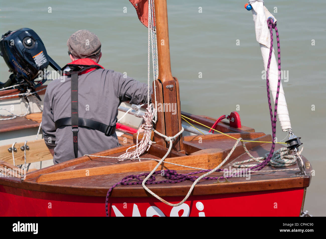 Man dinghy back view hi-res stock photography and images - Alamy