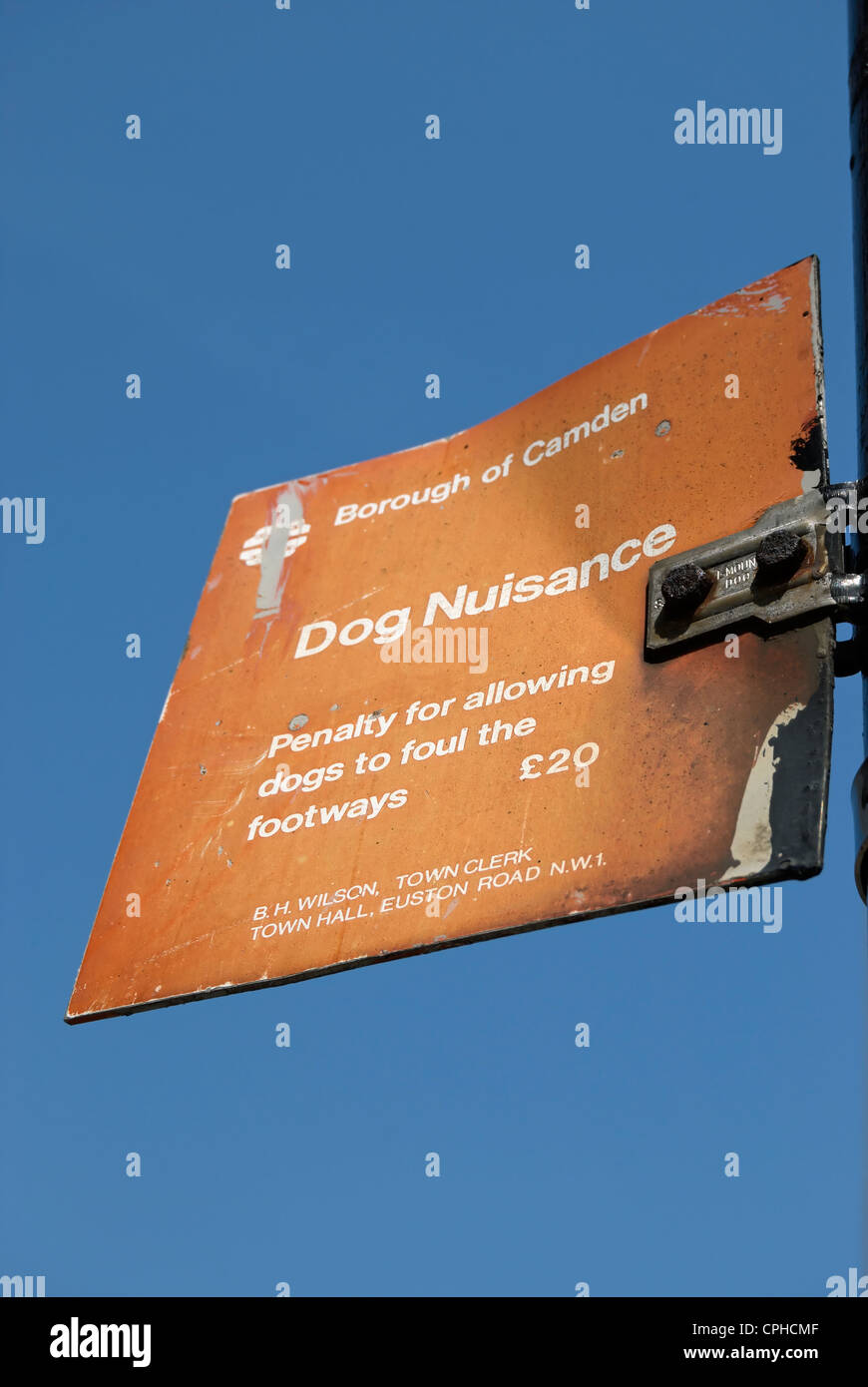 Council warning signage hi-res stock photography and images - Alamy