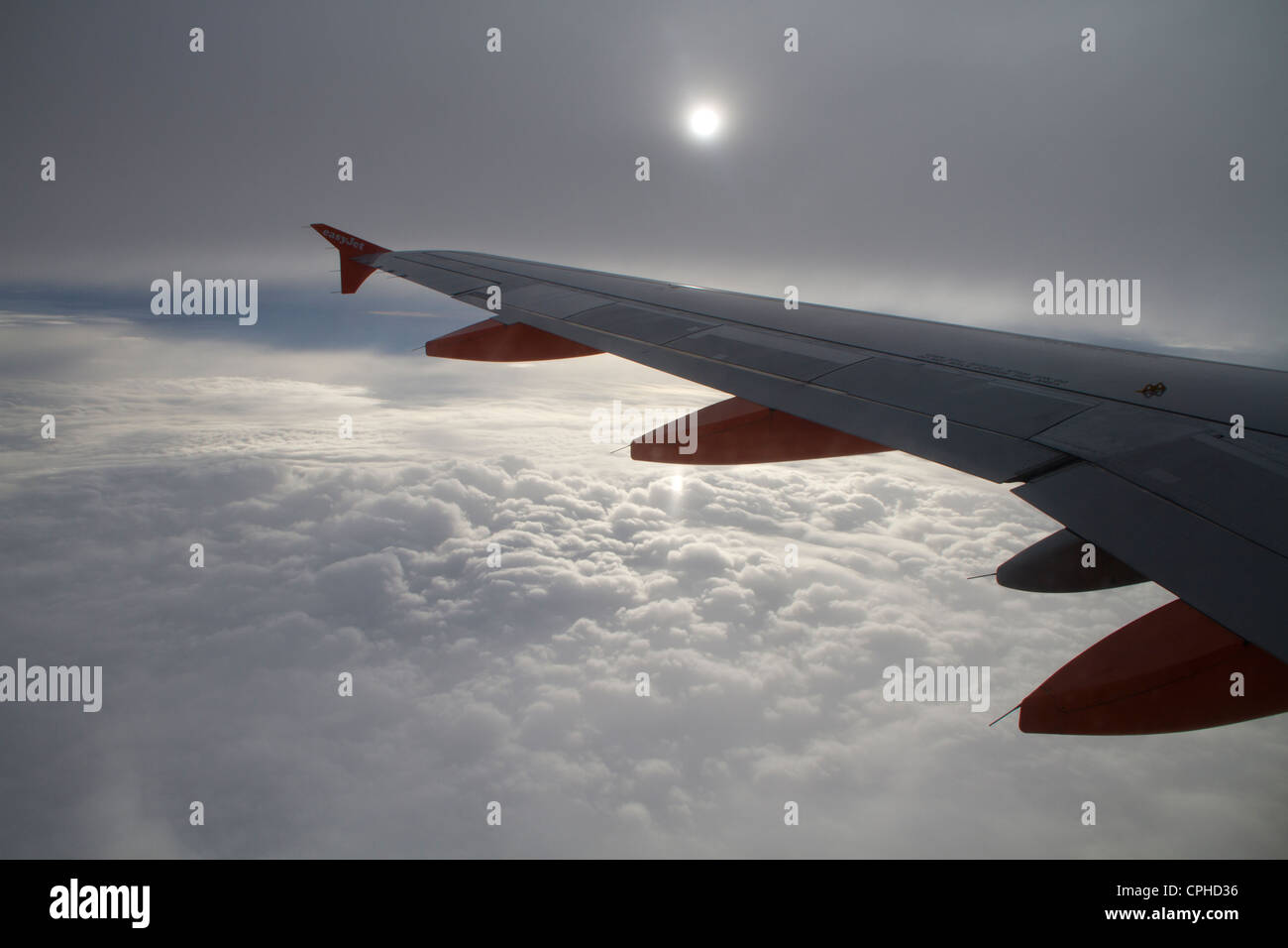 Wing of Easyjet plane Stock Photo - Alamy