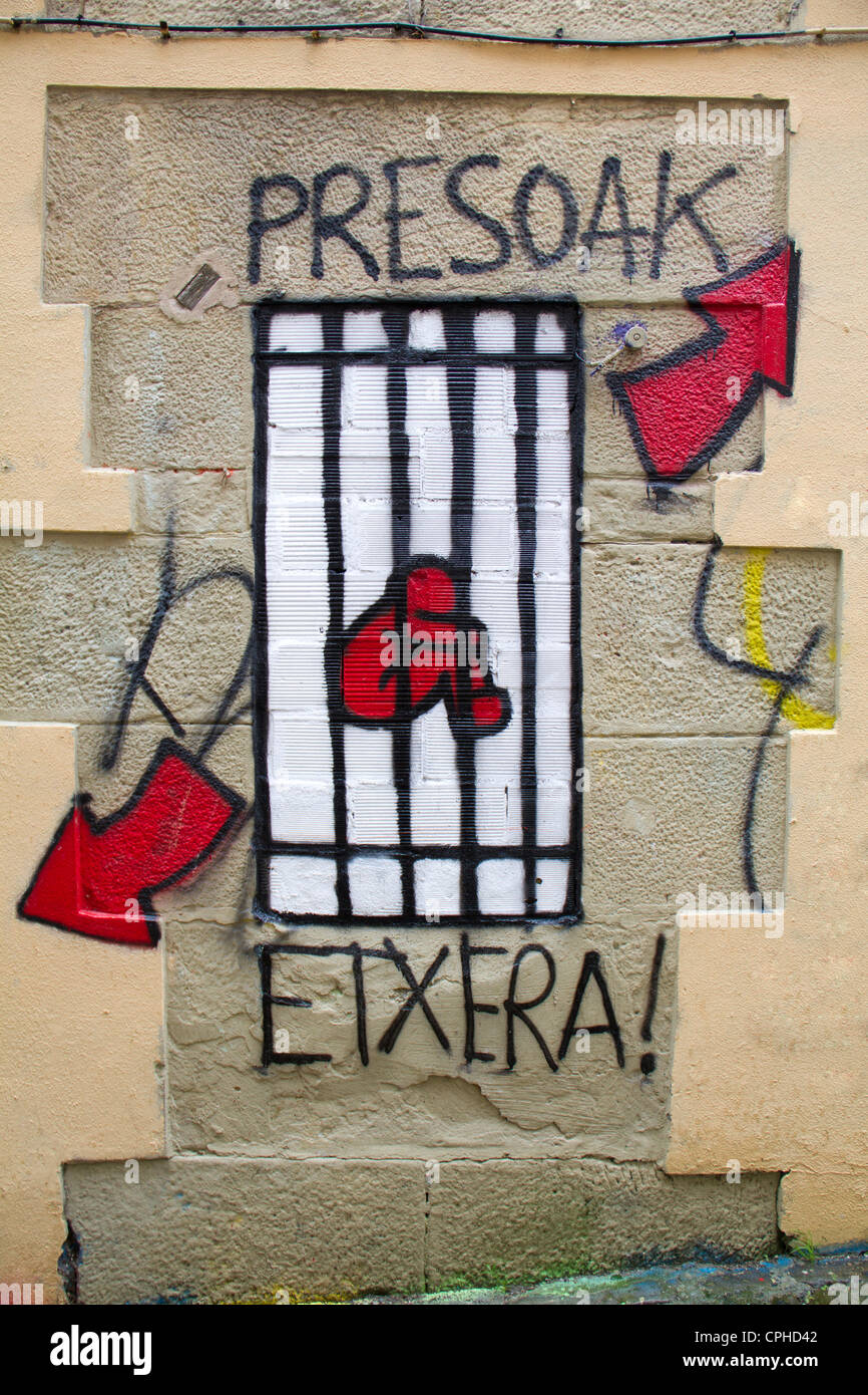 Graffiti in the Basque country Stock Photo - Alamy