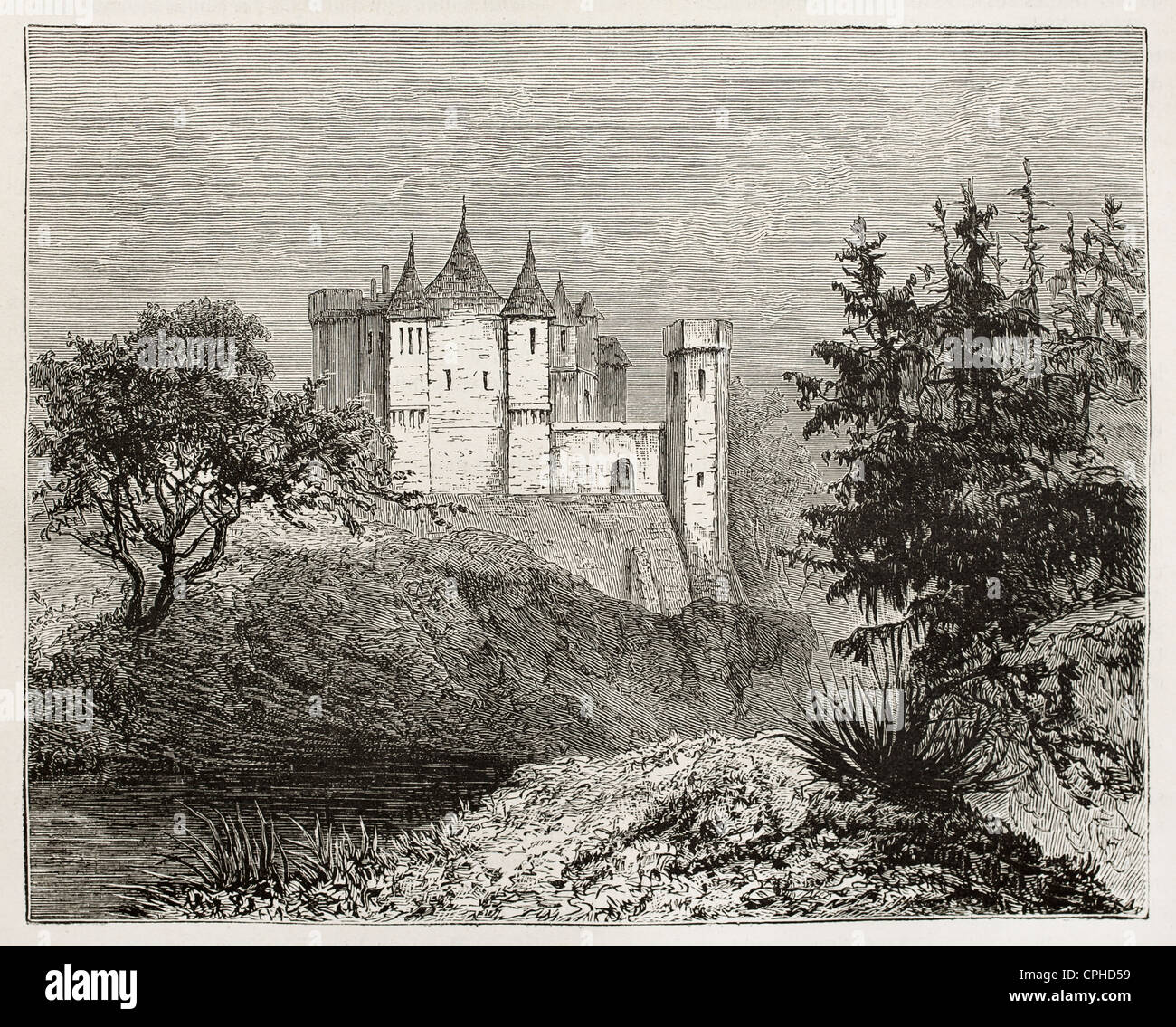 Scottish castle painting hi-res stock photography and images - Alamy