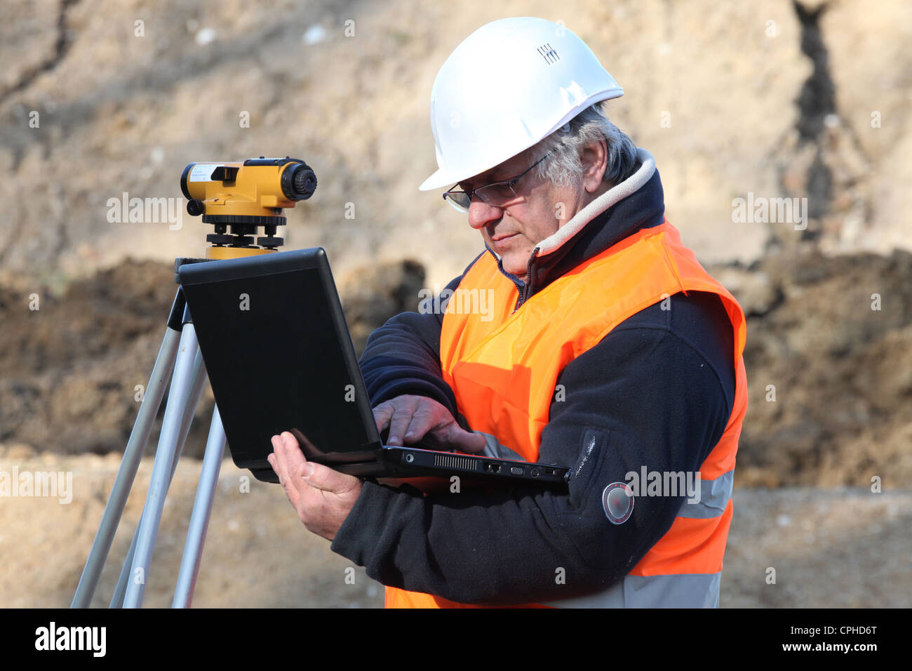 Land survey surveyor machine hi-res stock photography and images - Alamy