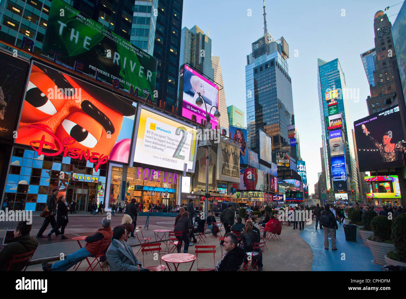 USA, United States, America, New York, Manhattan, Times Square, active ...