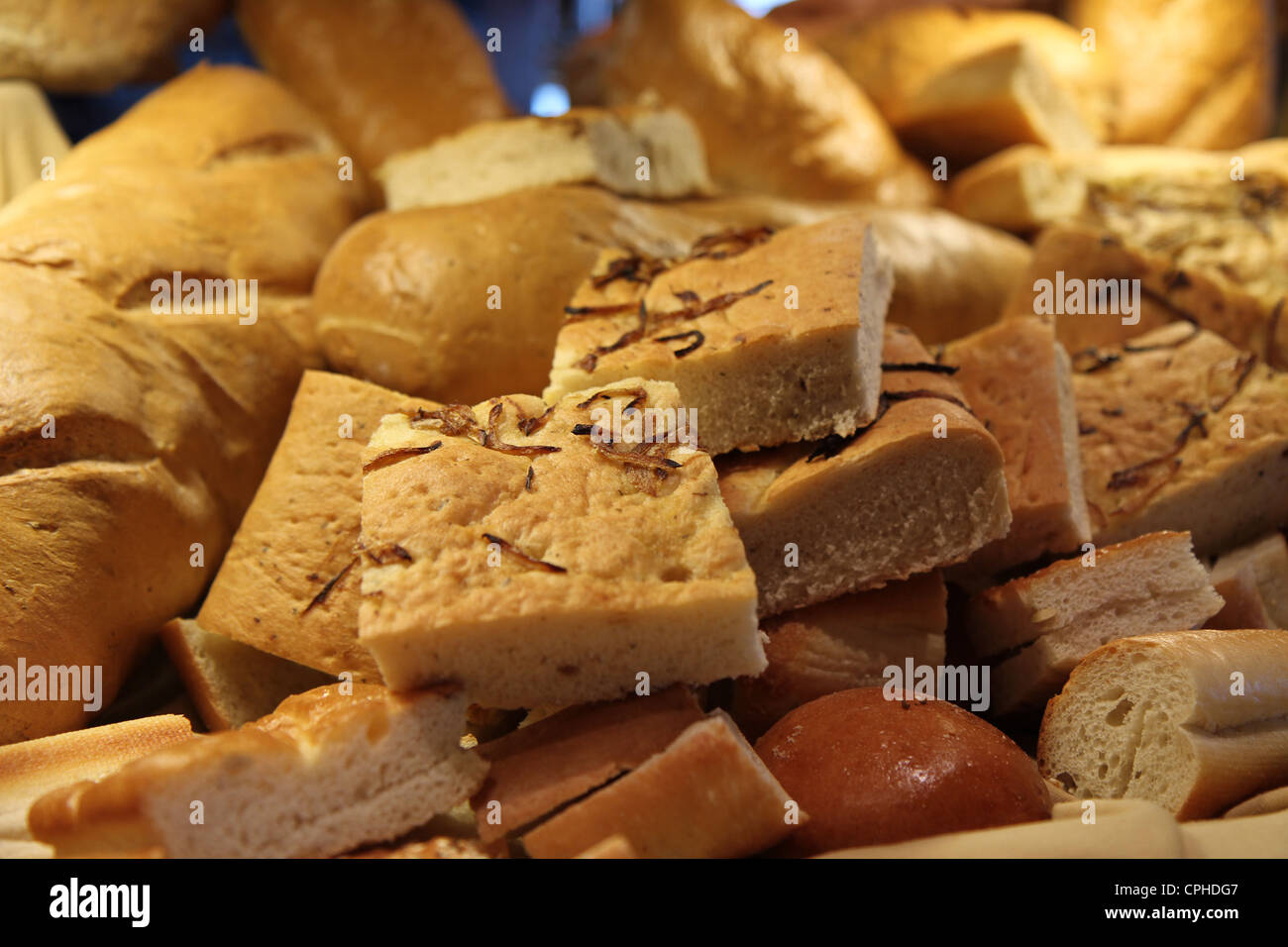 Selection of bread in buffet style on cruise ship Stock Photo - Alamy
