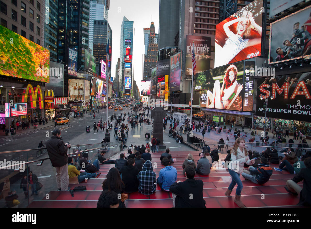 USA, United States, America, New York, Manhattan, Times Square, active ...