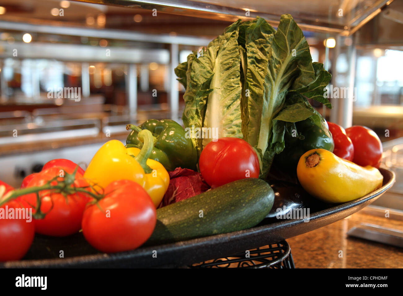 Display of food in buffet style on cruise ship Stock Photo - Alamy