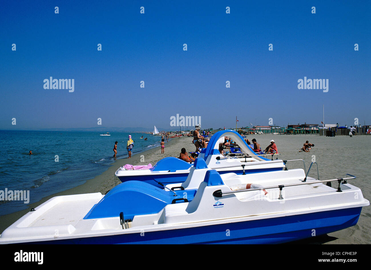 Beach, Fregene, Rome, Lazio, Italy Stock Photo - Alamy
