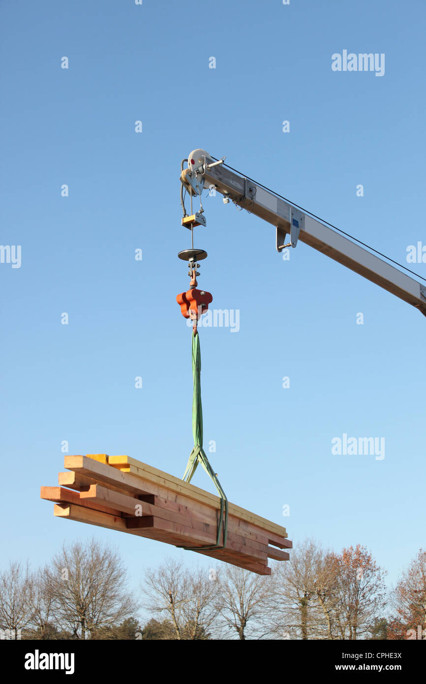 Grab crane lorry hi-res stock photography and images - Alamy