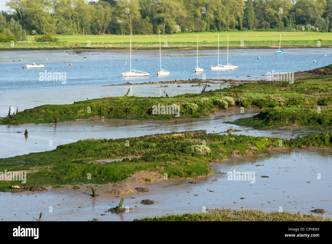 River Deben estuary at Woodbridge, Suffolk, UK Stock Photo - Alamy