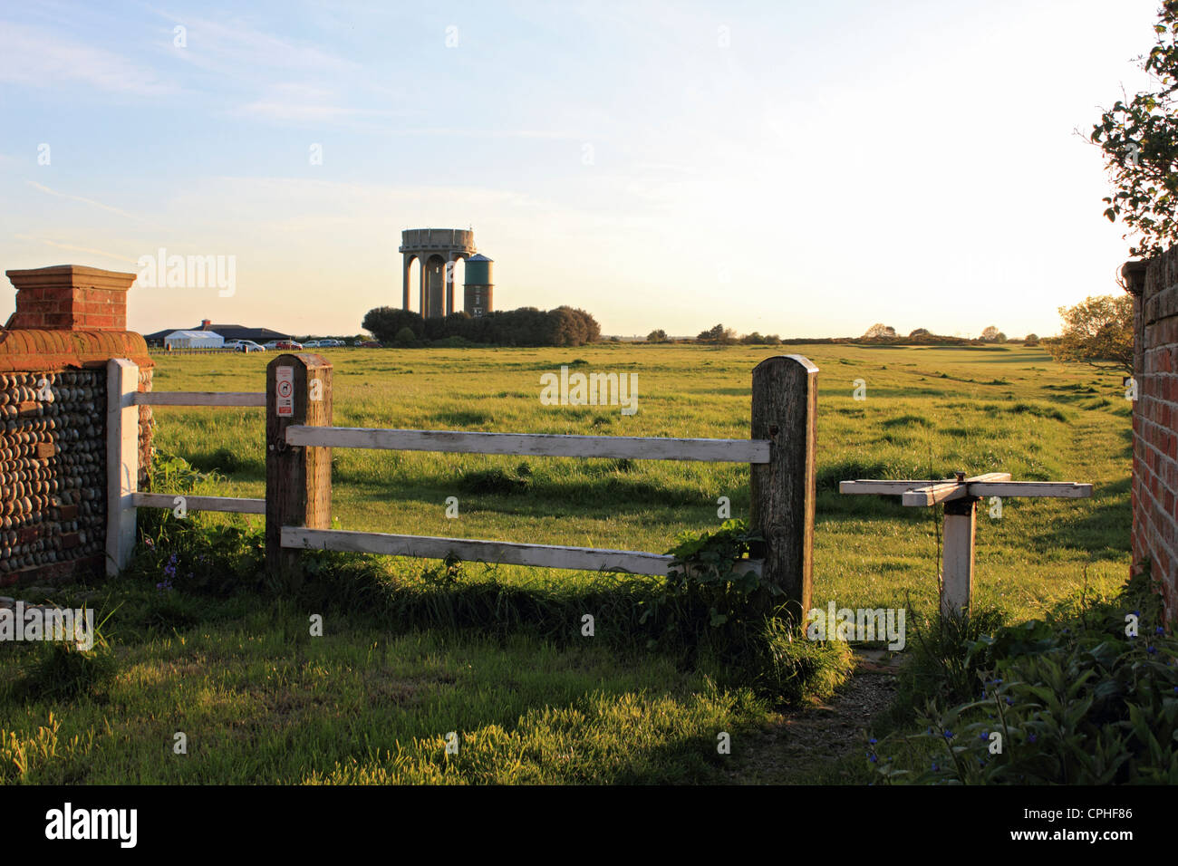The water towers on the Southwold common Suffolk England UK Stock Photo ...