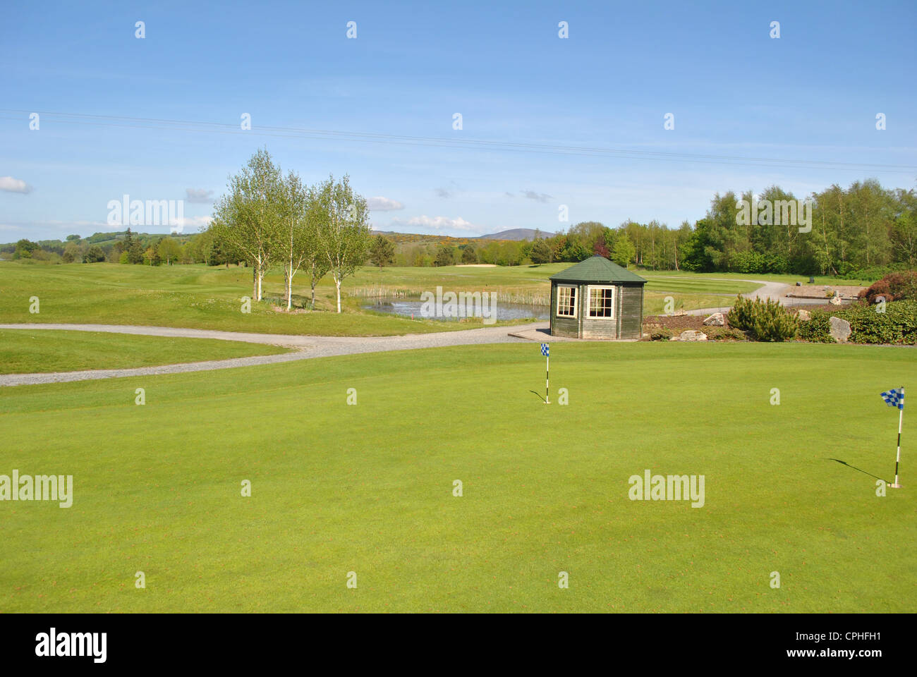 practice green on a golf course Stock Photo - Alamy