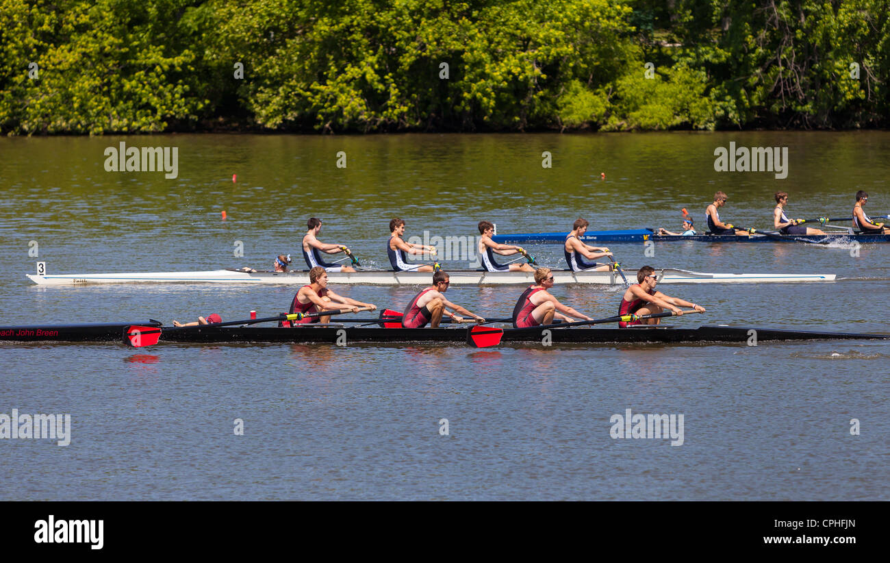 Rowing schuylkill river hi-res stock photography and images - Alamy