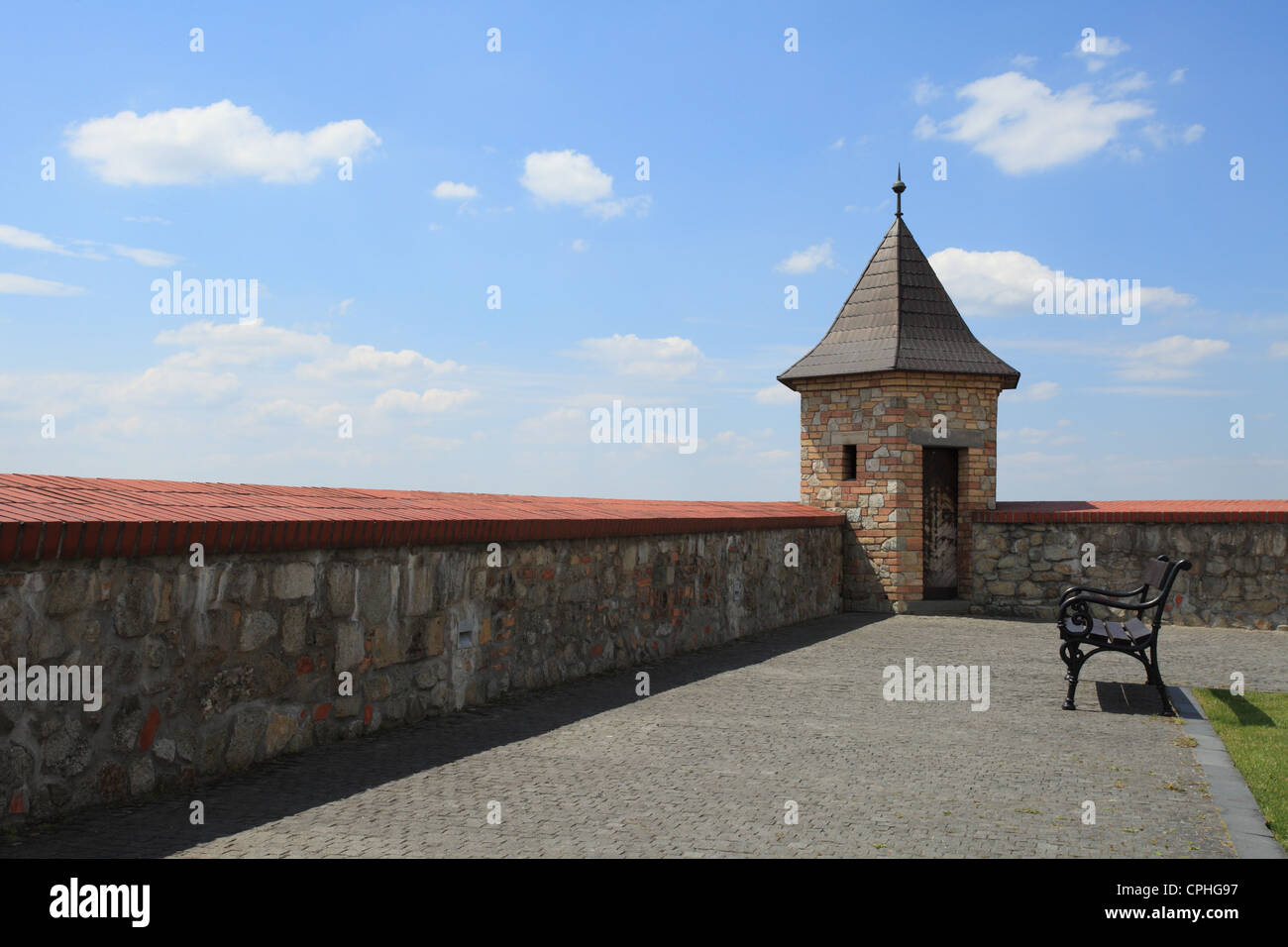 The lookout tower on Bratislava castle, Slovakia Stock Photo - Alamy