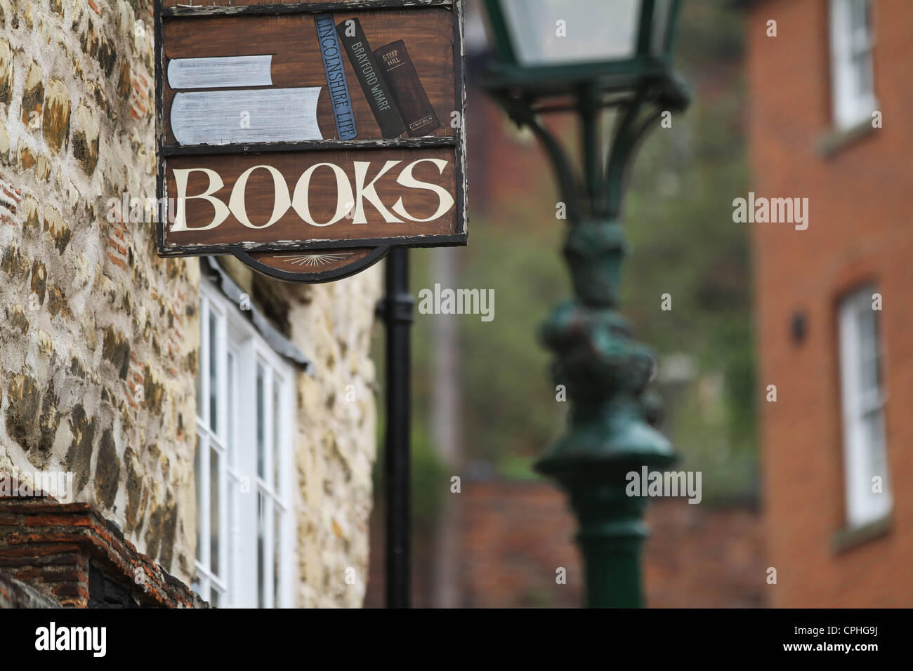Bookshop Sign Old Secondhand Bookseller Stock Photo - Alamy