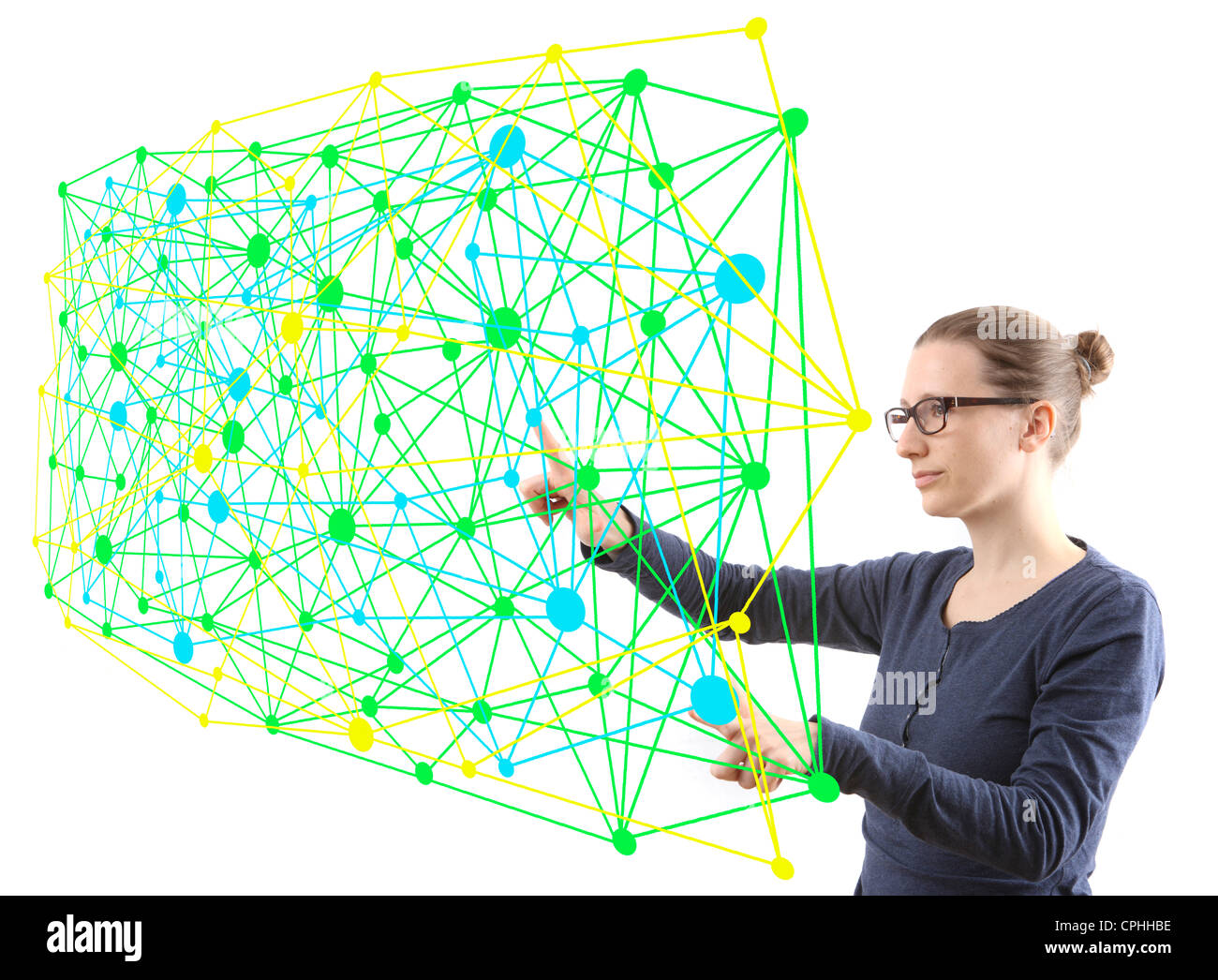 Symbolic image, networking, network, Internet networking, social media ...