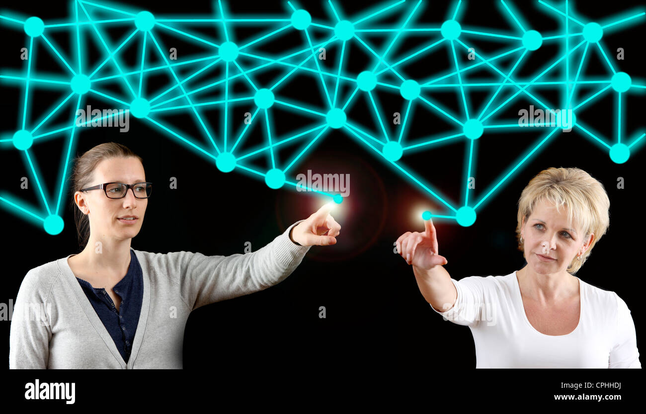 Symbolic image, networking, network, Internet networking, social media ...