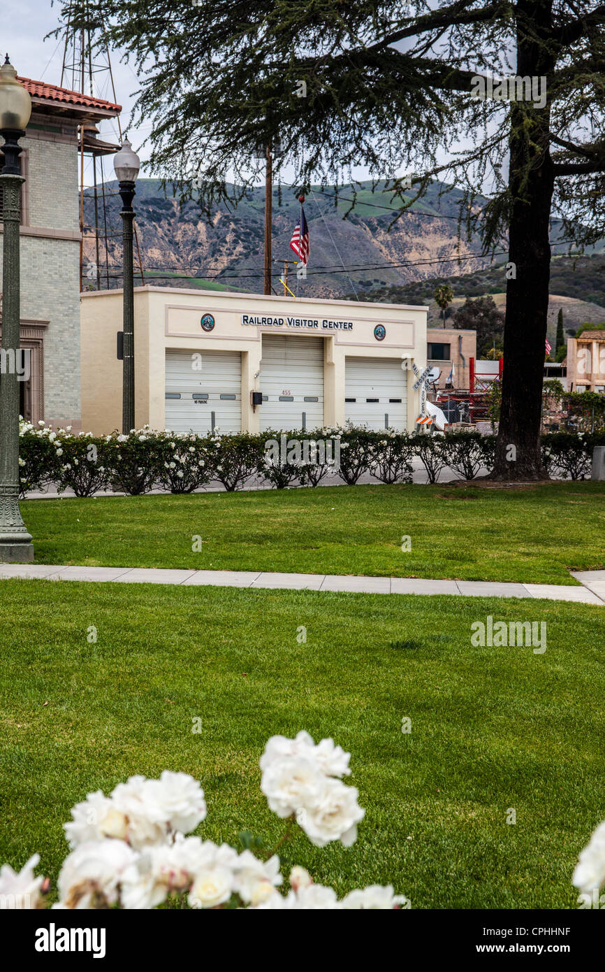 The Railroad Visitors Center for the Fillmore and Western Railroad in ...