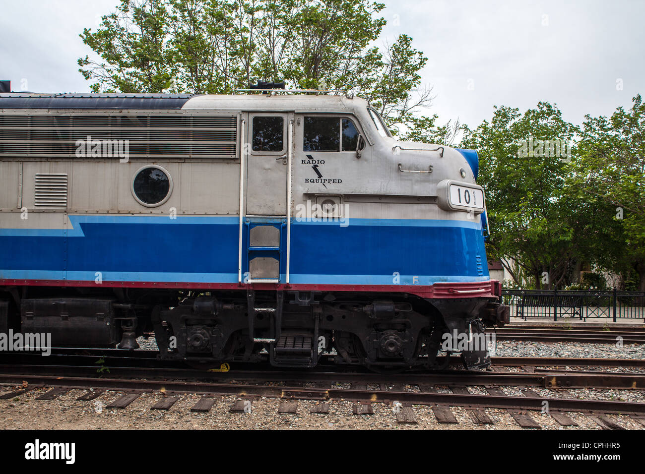 Locomotive at the Fillmore and Western Railway in Fillmore California ...