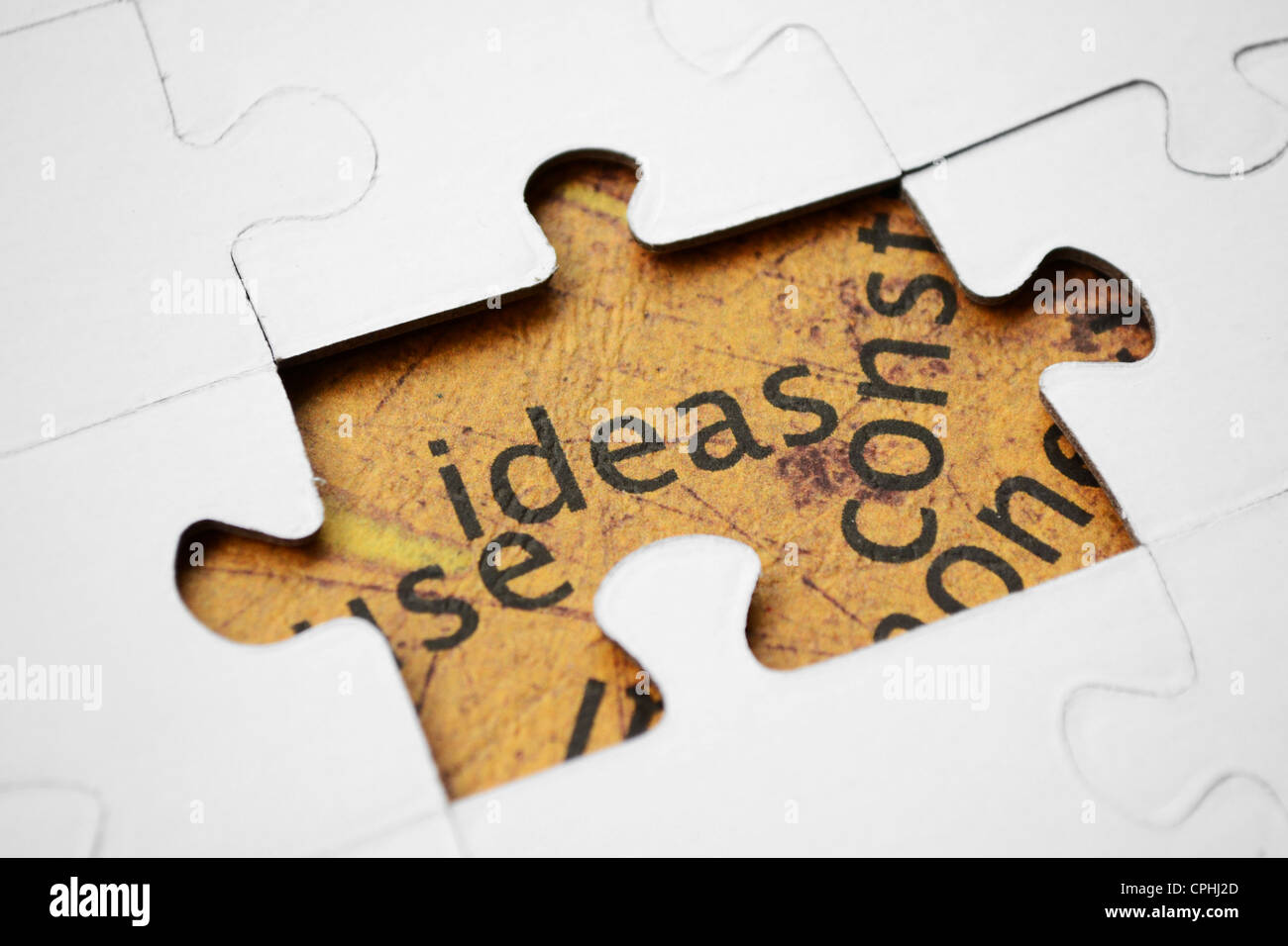 Ideas puzzle concept Stock Photo - Alamy