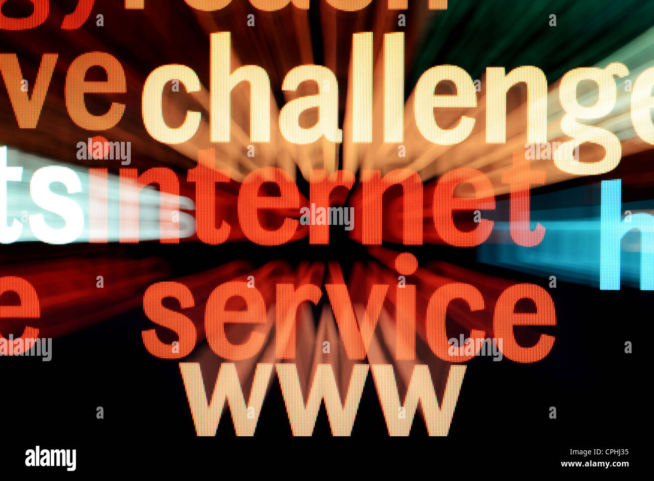 Internet screen text Stock Photo - Alamy