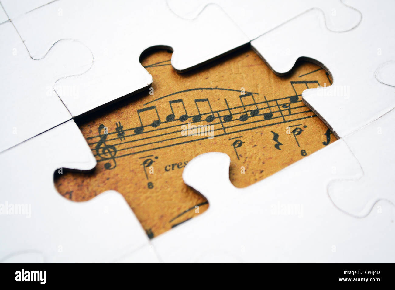 Music puzzle concept Stock Photo - Alamy