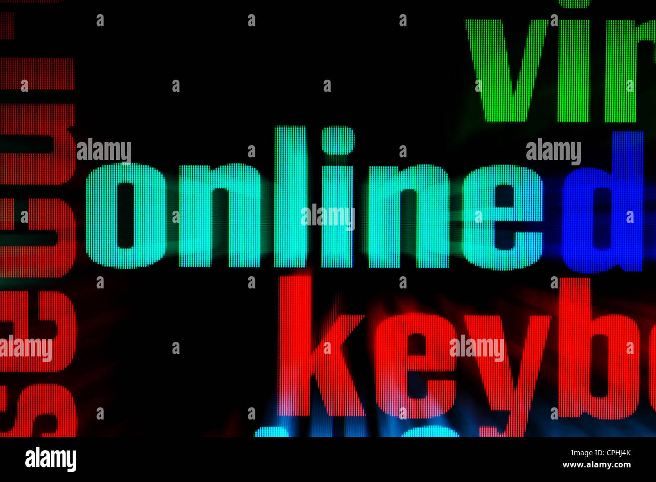 Internet screen text Stock Photo - Alamy