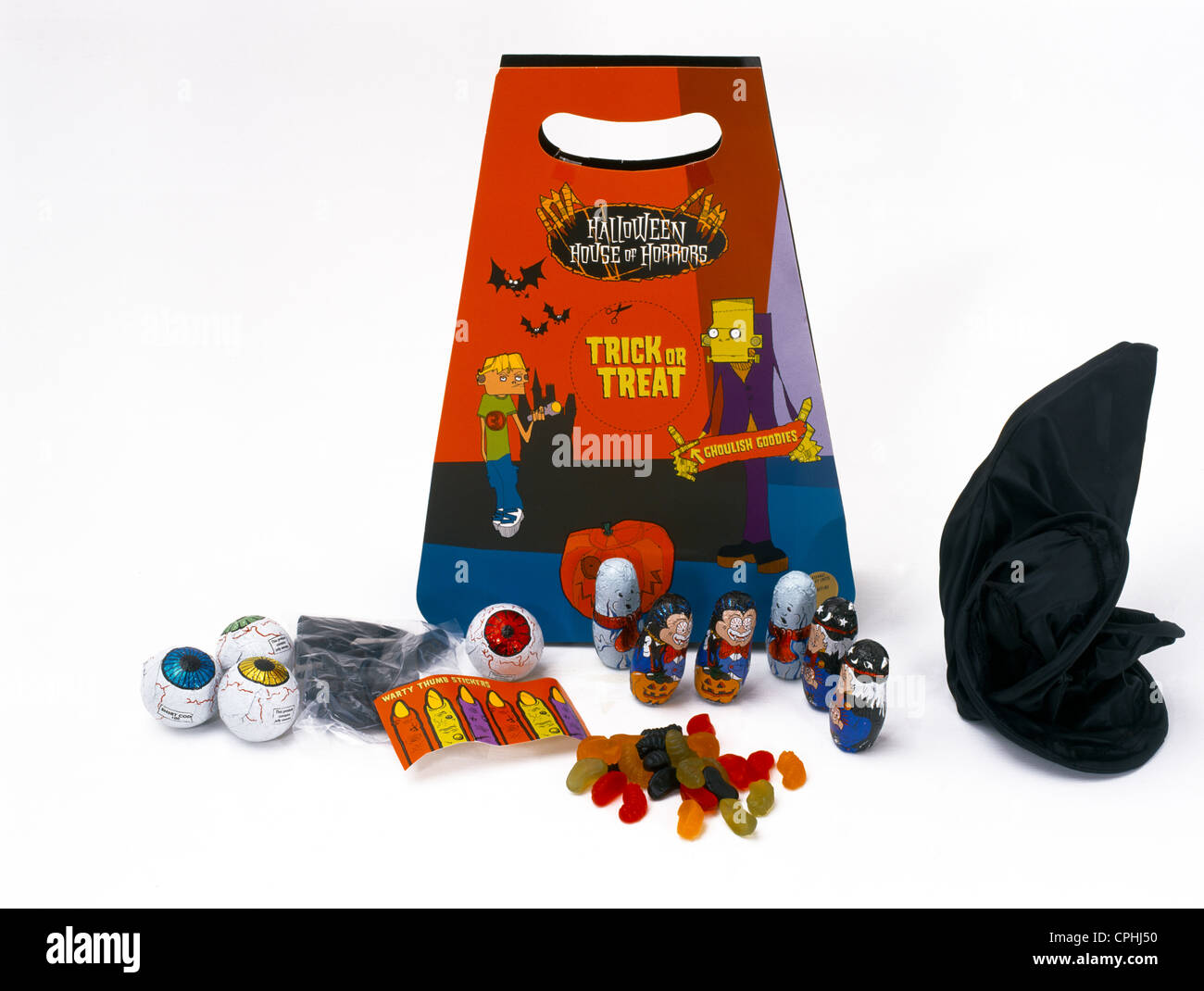 Halloween Trick Or Treat Goodies Bag Stock Photo - Alamy
