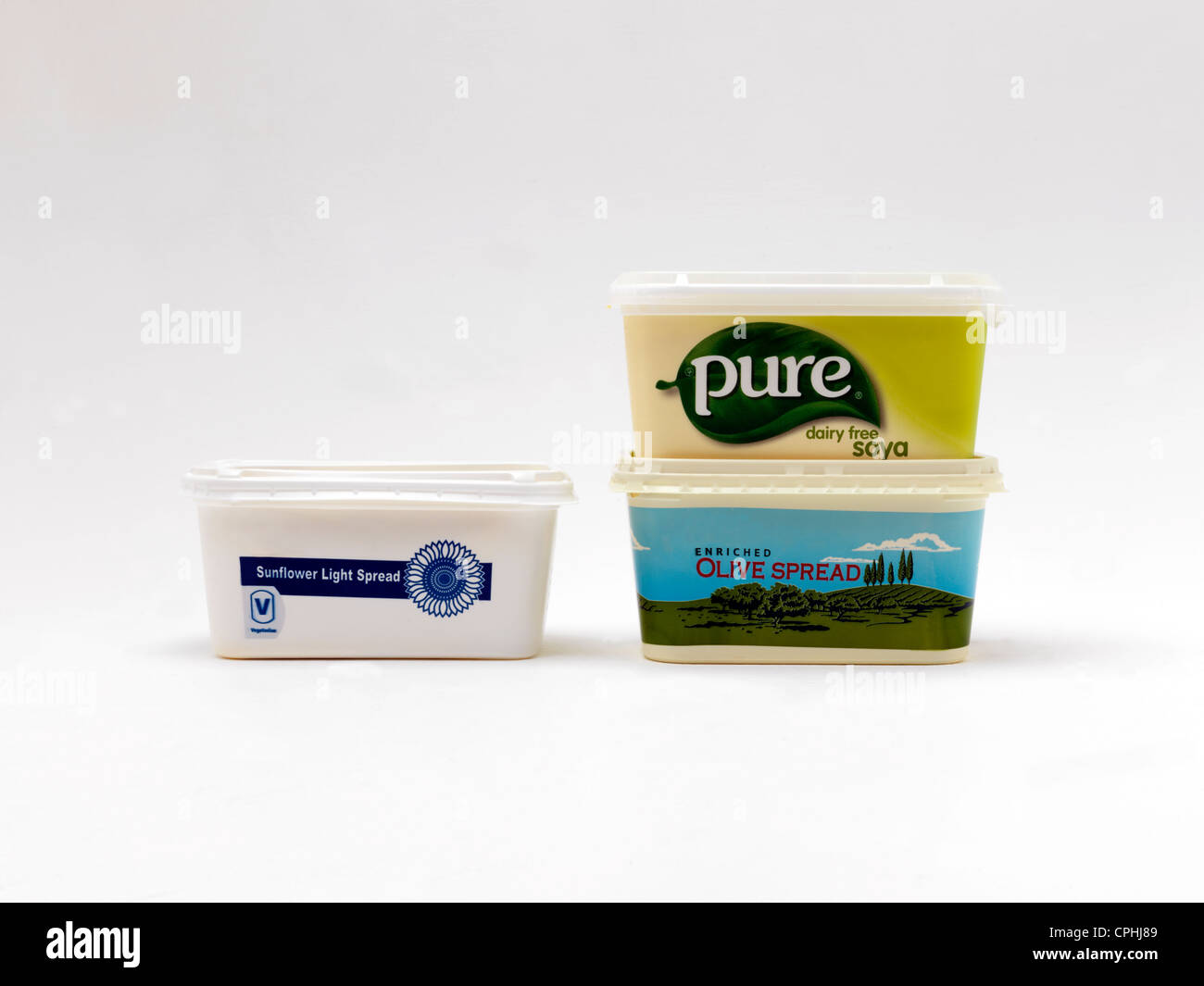 Different Types of Margarines and Low Fat Spreads Stock Photo - Alamy