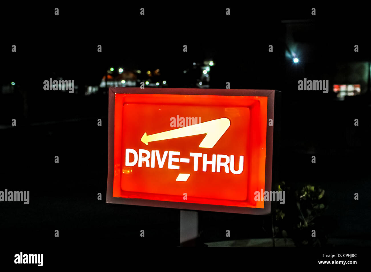 In n out hamburger drive thru sign hi-res stock photography and images ...