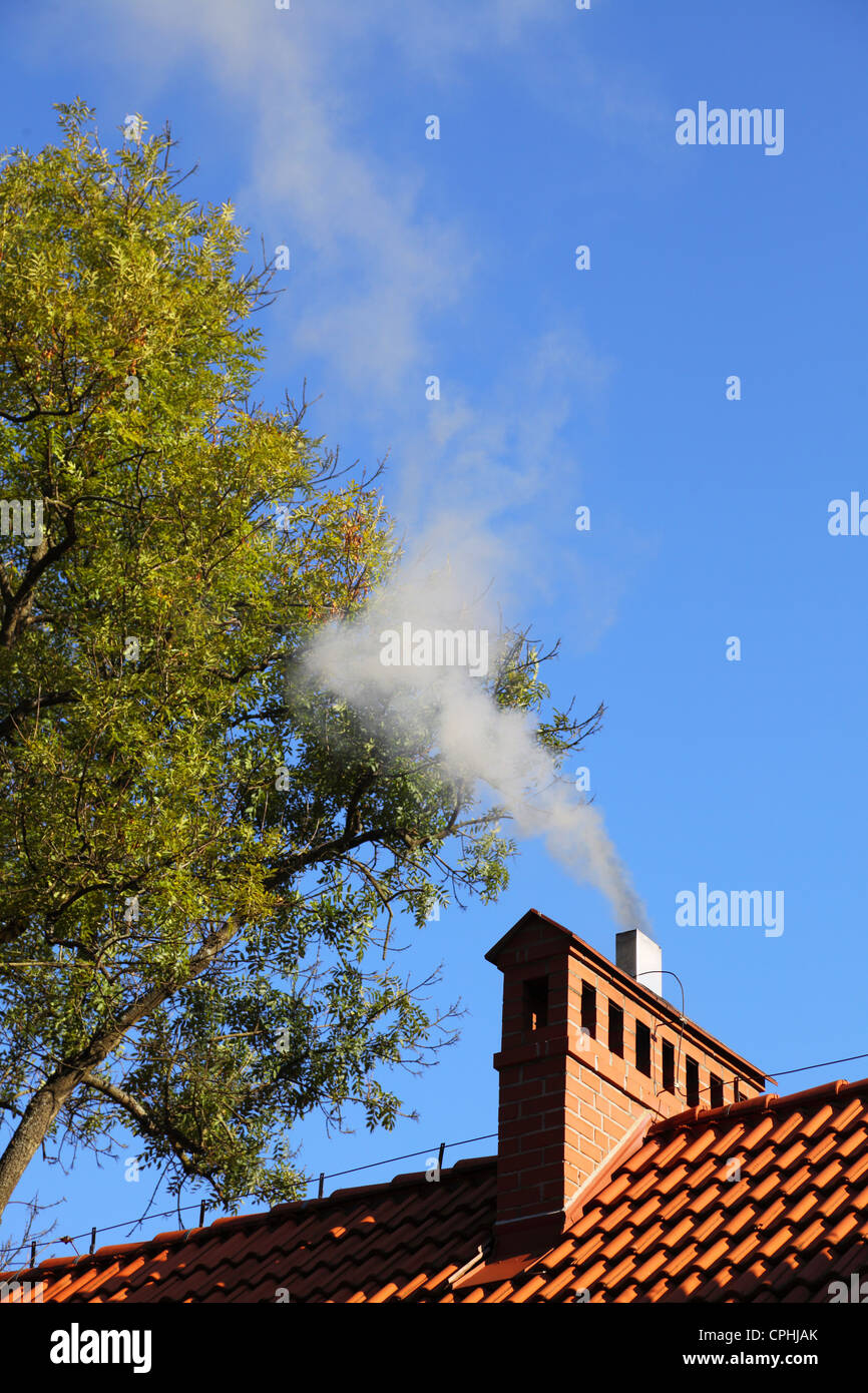 Smoke from a chimney hi-res stock photography and images - Alamy
