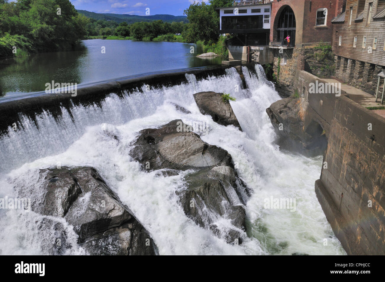 Ottauquechee river waterfall hi-res stock photography and images - Alamy