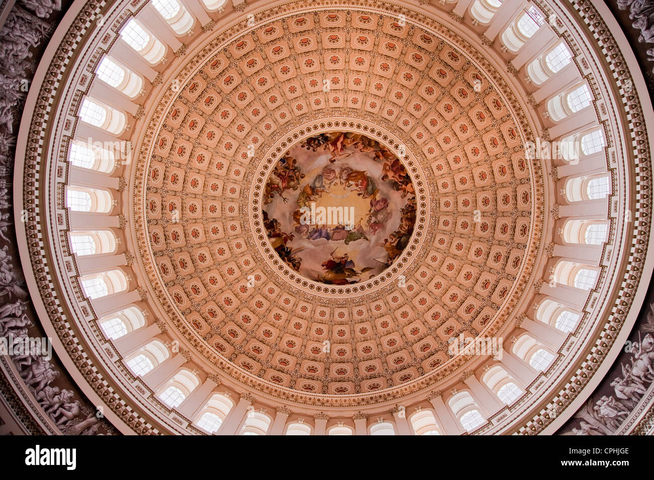 George washington capitol rotunda hi-res stock photography and images ...