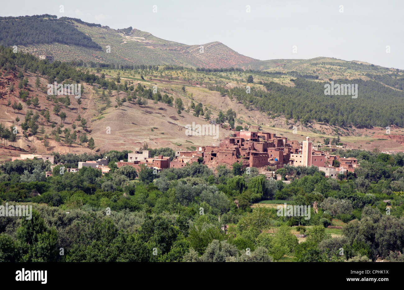 Berber village in the atlas mountains in morocco hi-res stock ...