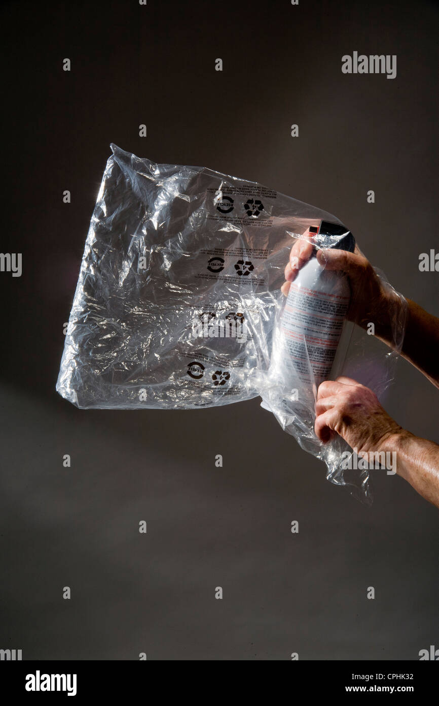 Plastic bag filled with gas hi-res stock photography and images - Alamy