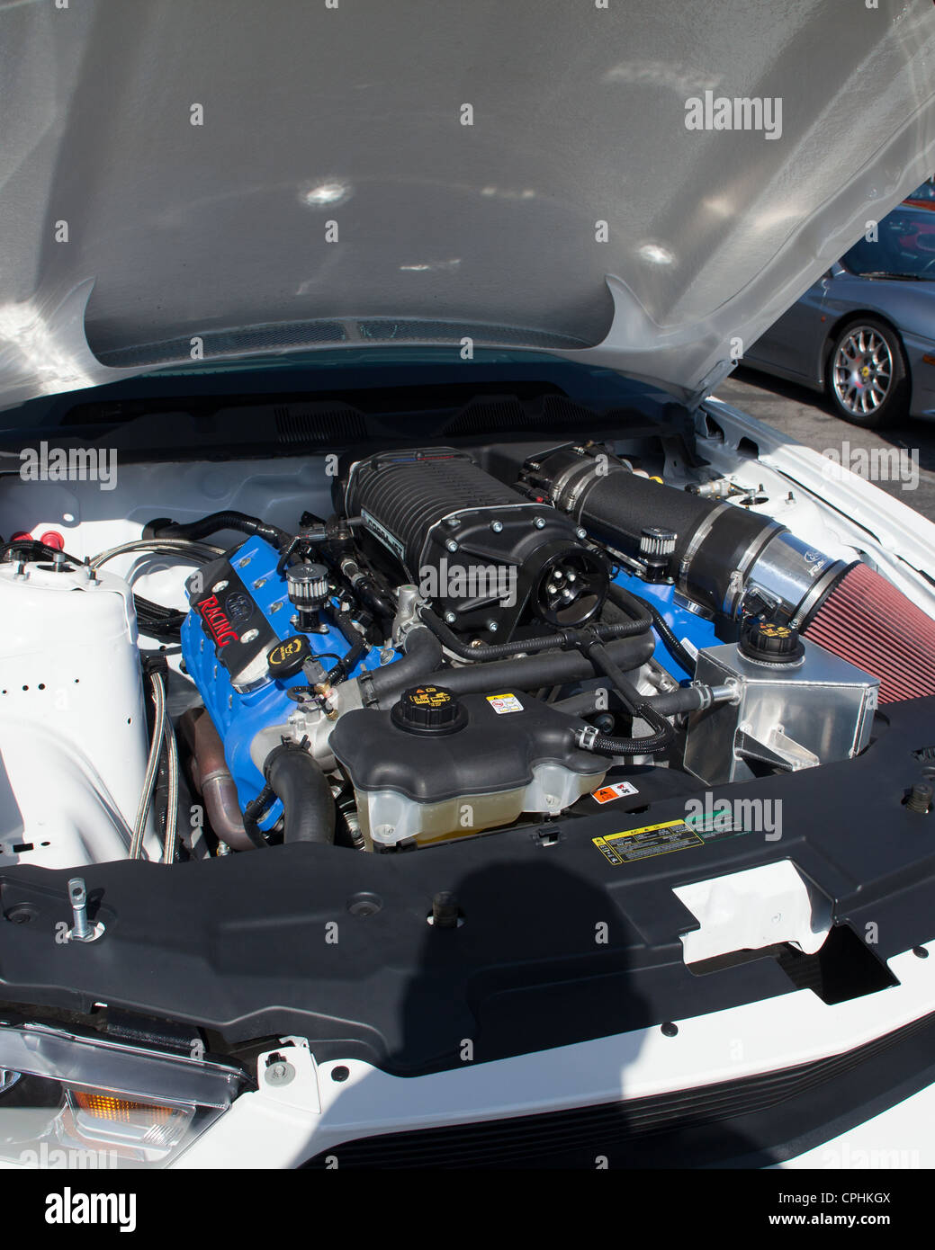 A Mustang with a racing engine Stock Photo - Alamy