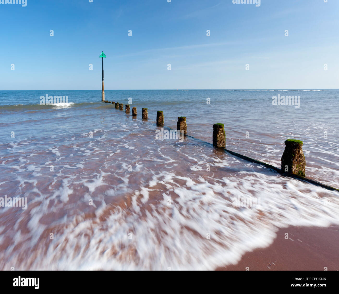 Timber coastal groynes hi-res stock photography and images - Alamy