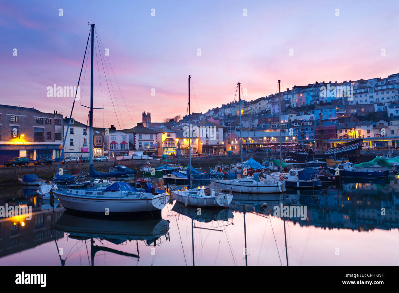 The fishing harbour at Brixham Devon England UK Stock Photo - Alamy