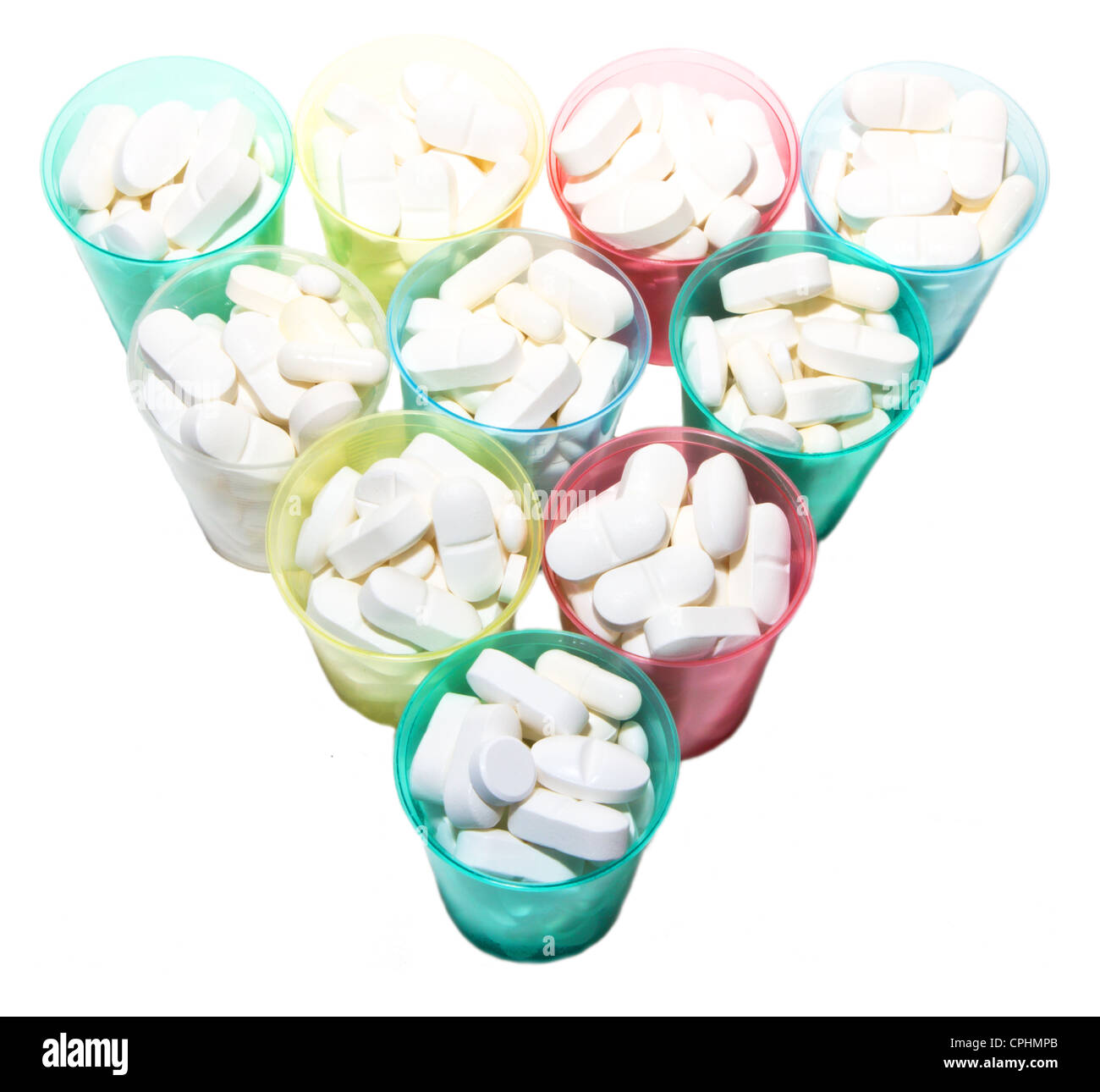 Medical pills in plastic Cut Out Stock Images & Pictures - Alamy