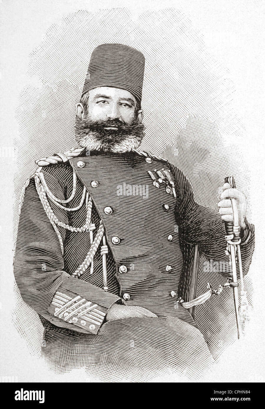 Edhem Pasha, 1851-1909. Ottoman commander during the Greco-Turkish war ...