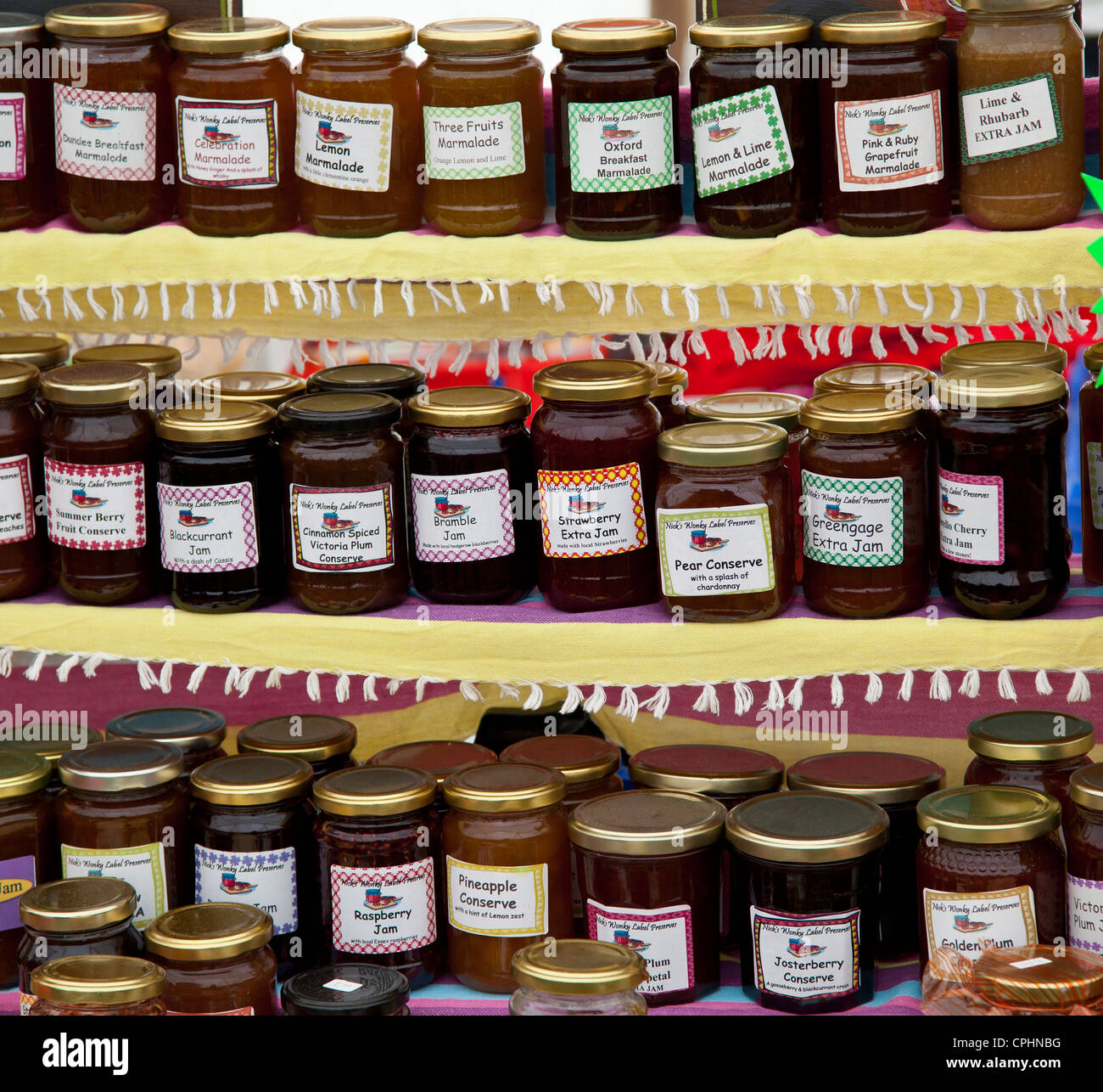 Display Of Jams High Resolution Stock Photography and Images - Alamy