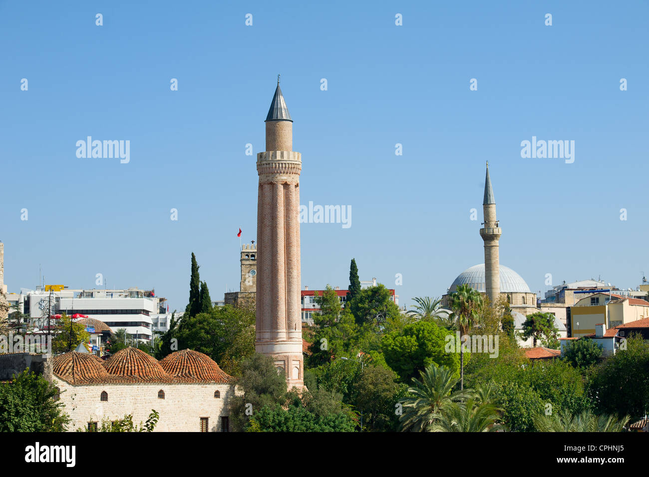 Analya with several mosques Stock Photo - Alamy