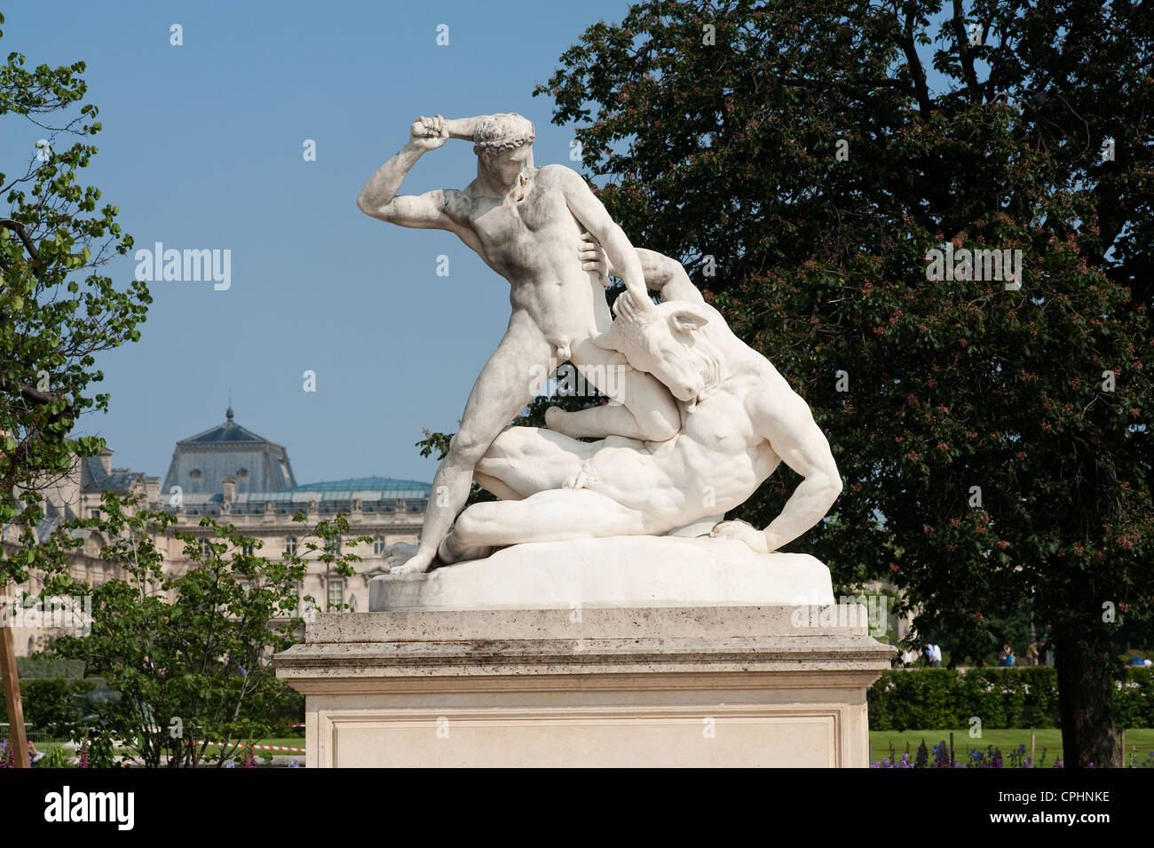 Theseus And The Minotaur Statue Theseus On The Minotaur, Work By,