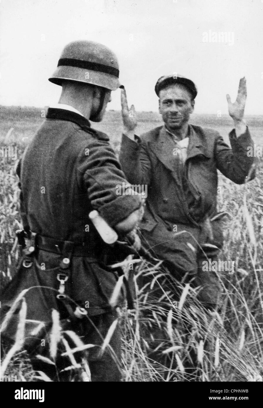 A Russian Partisan is Taken Captive, 1941 Stock Photo - Alamy