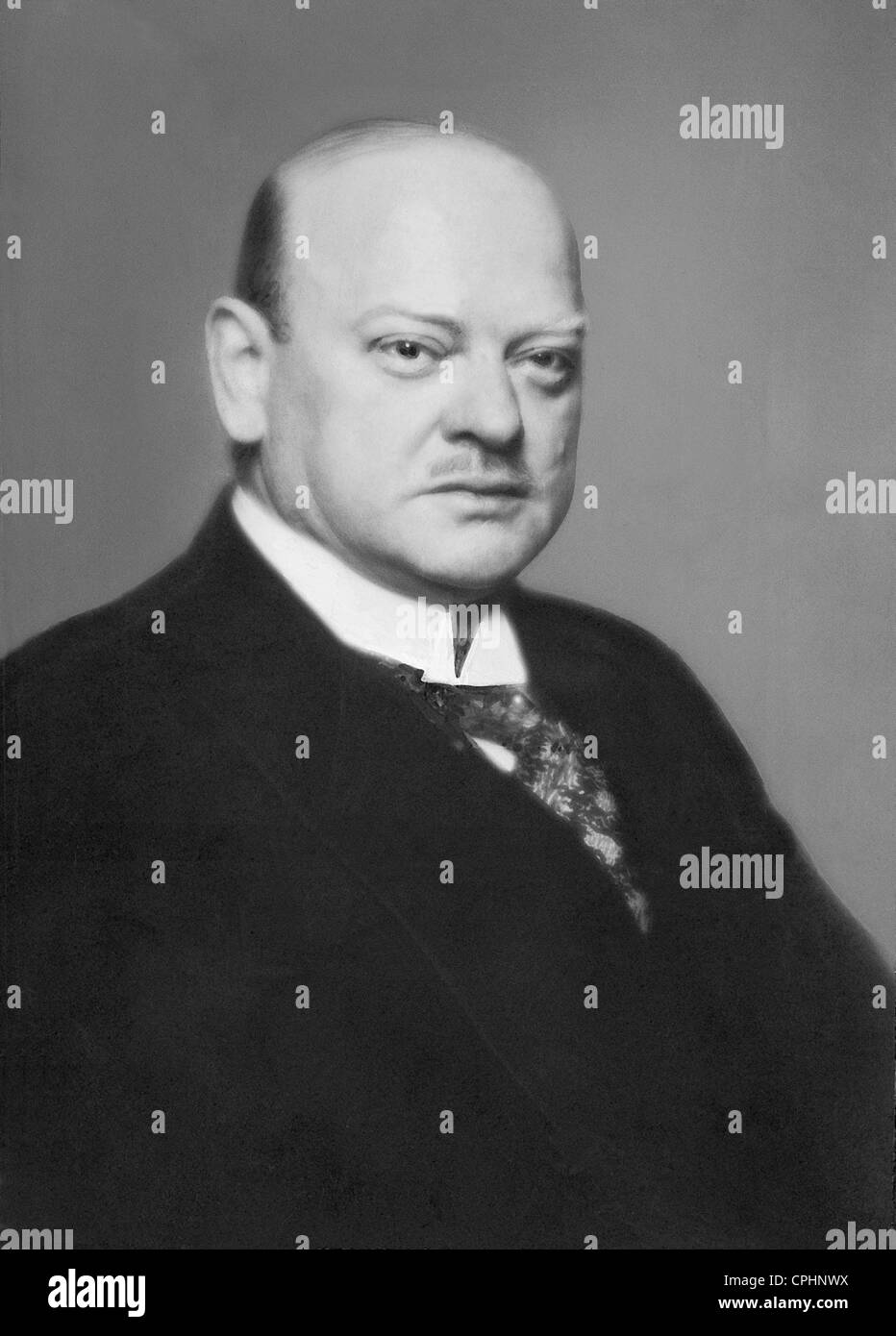 Portrait of Gustav Stresemann, politician and Chancellor in the Weimar ...