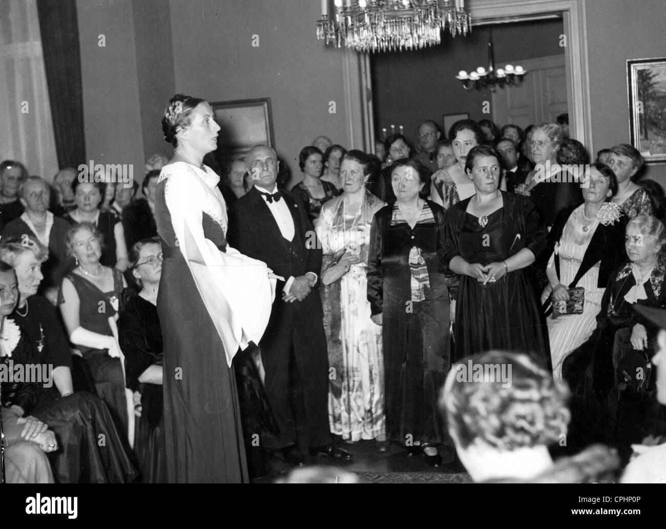 Gertrud Scholtz-Klink in the Lyceum Club in Berlin 1935 Stock Photo - Alamy