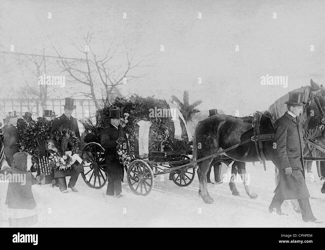 Funeral of Wilhelm Busch, 1908 Stock Photo - Alamy