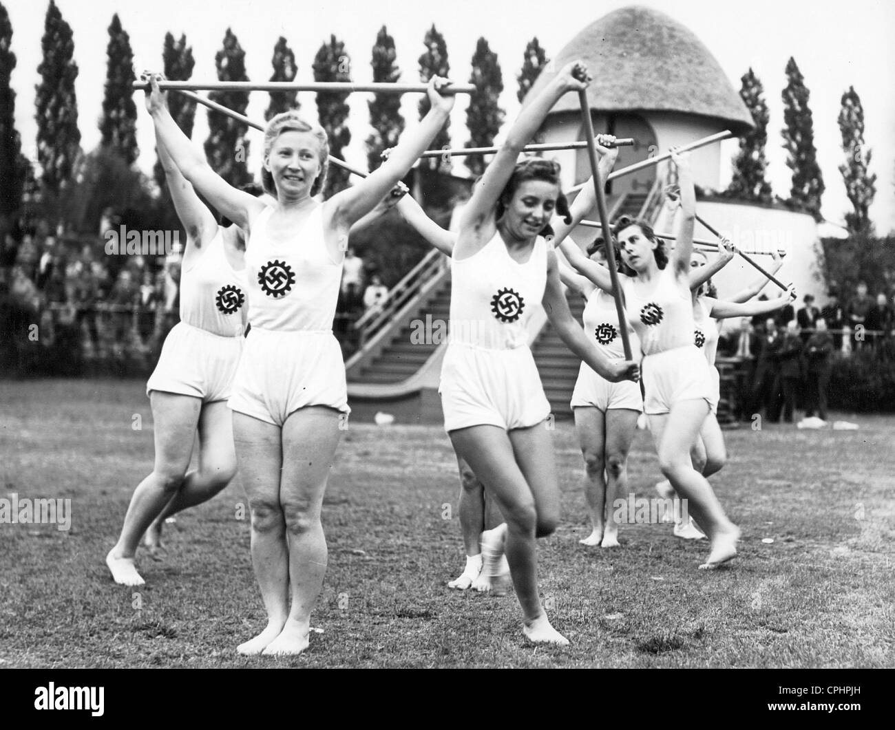 KdF company sports group at gymnastics Stock Photo - Alamy