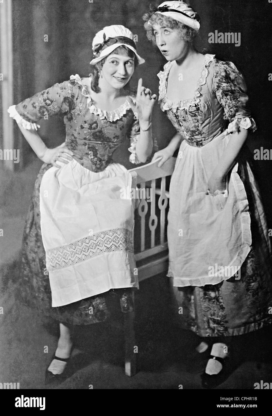 Trude Hesterberg and Else Eckersberg in 'The Mottenburger', 1916 Stock ...