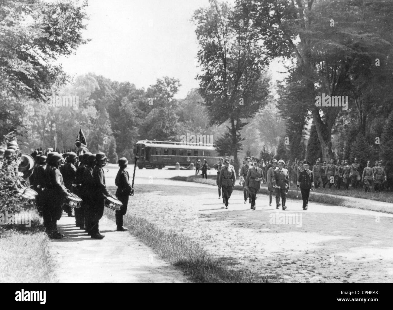 Adolf Hitler in the Forest of Compiegne, 1940 Stock Photo - Alamy