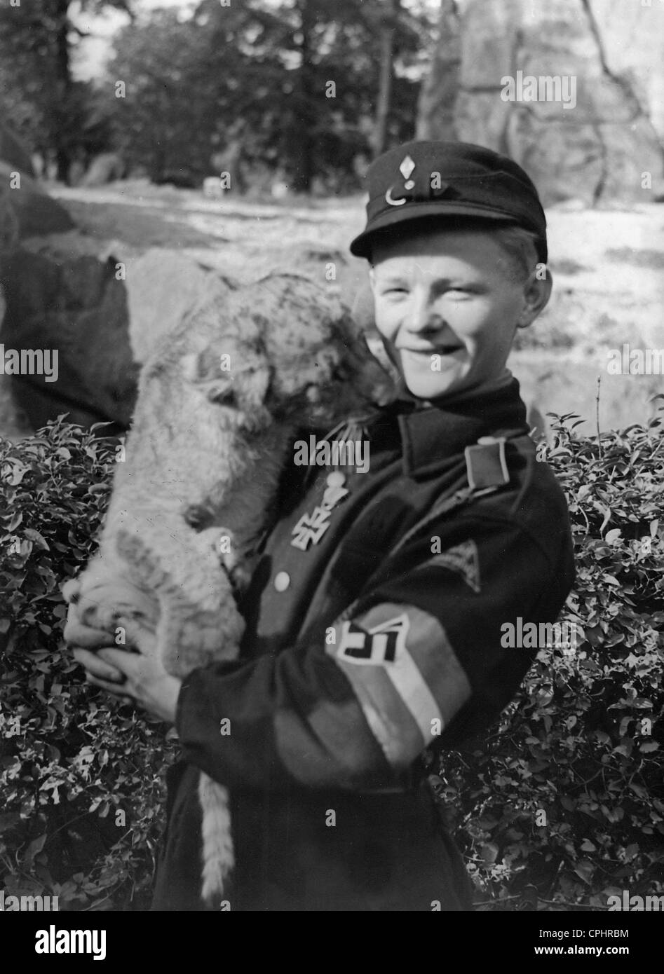 Hitler Youth member with Iron Cross, 1942 Stock Photo - Alamy